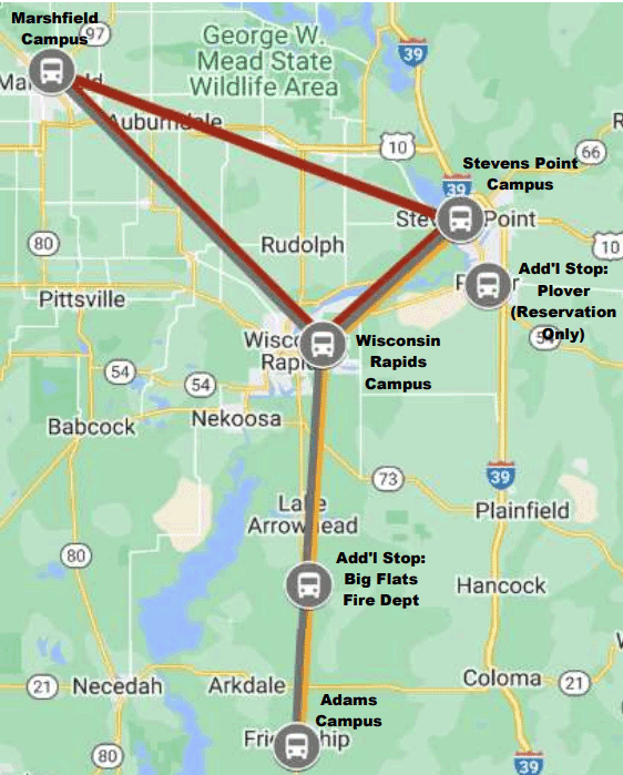 Mid-State Shuttle Service | Mid-State Technical College